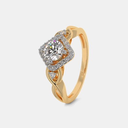 The Joel Three Stone Solitaire Ring BlueStone