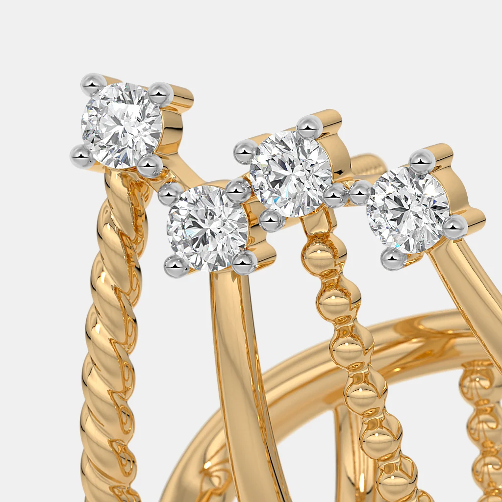 The Crystalline Stud Earrings | BlueStone.com