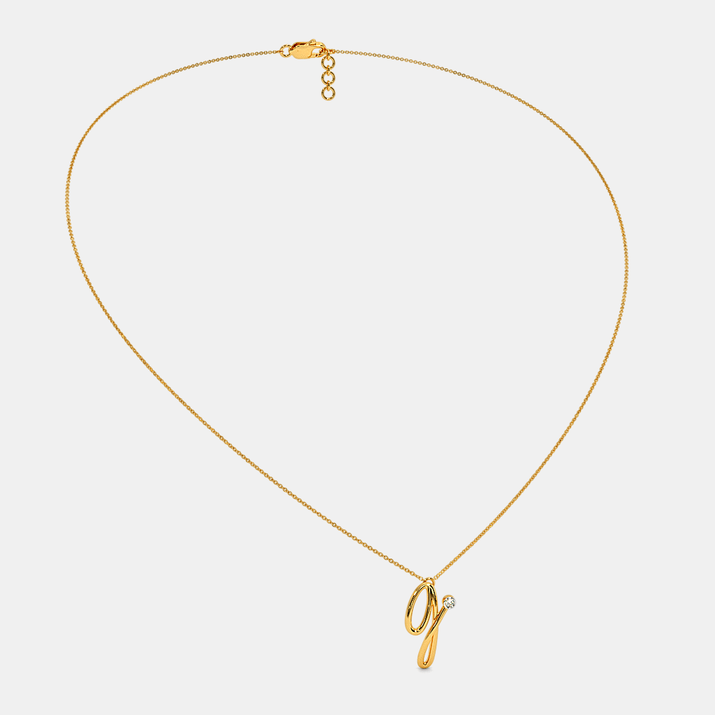 The Cursive G Necklace | BlueStone.com