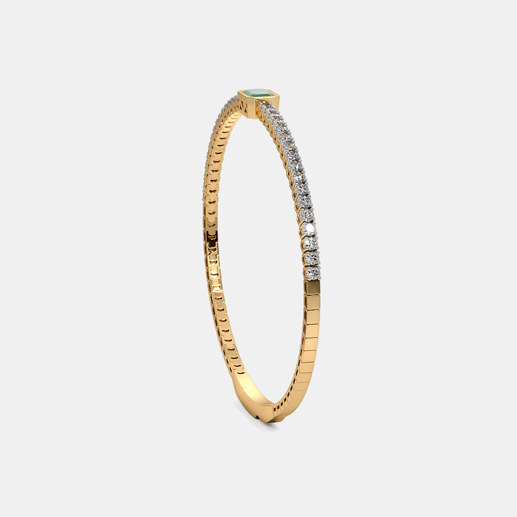The Cheree Oval Bangle | BlueStone.com