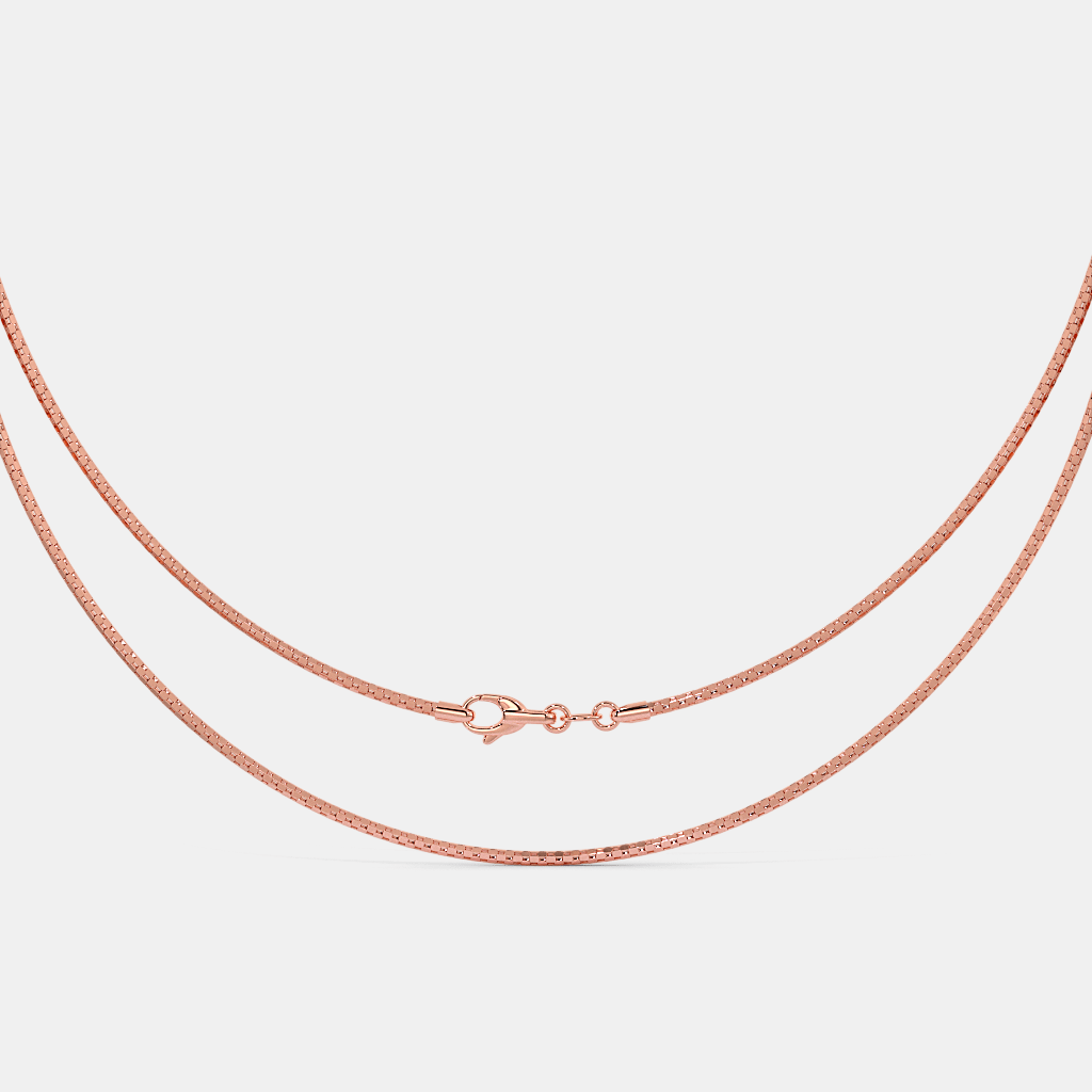 The Lucent Rose Gold Chain | BlueStone.com