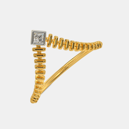 The Iker Chevron Ring | BlueStone.com