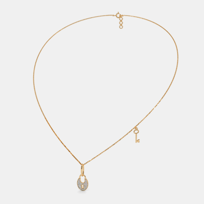 The Lock And Key Pendant Necklace | BlueStone.com