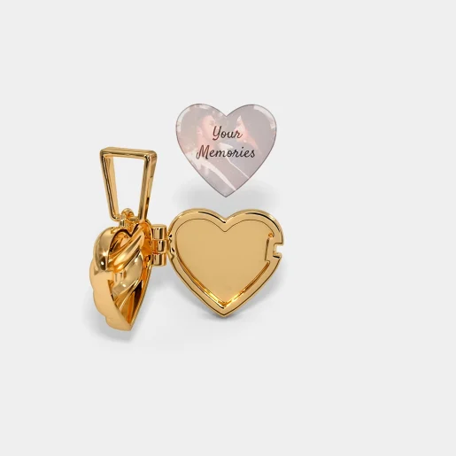 Buy Gold Locket Pendants Designs Online | BlueStone.com - India's #1 ...