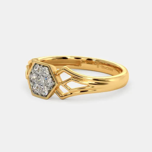 Buy Men's Gold Engagement Rings Designs Online | BlueStone.com - India ...