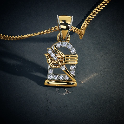 Buy Gold Trishul Pendants Designs Online | BlueStone.com - India's #1 ...
