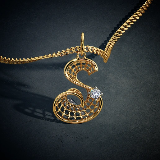Buy 50+ Gold Alphabet Pendants Designs Online | BlueStone.com - India's ...