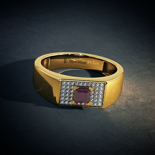 Buy Men's Ruby Rings Designs Online | BlueStone.com - India's #1 Online ...