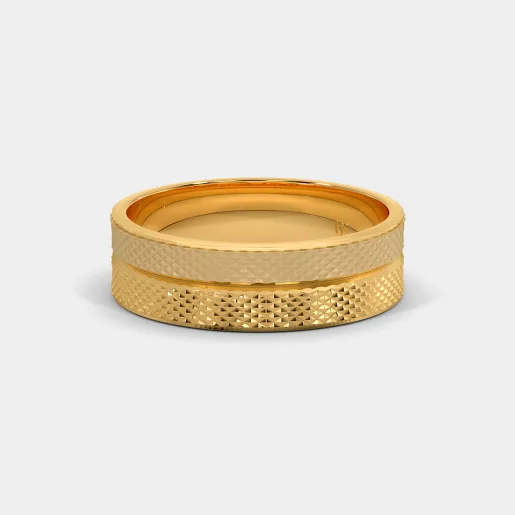 Buy 150+ Men's Gold Band Rings Designs Online | BlueStone.com - India's ...